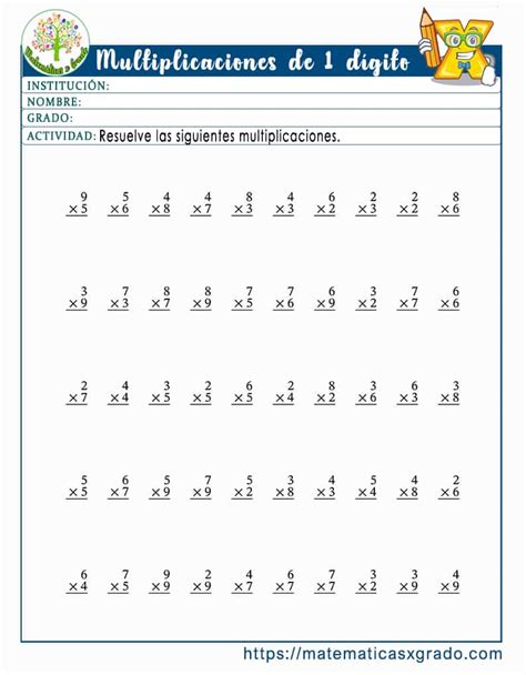 Problemas De Multiplicacion Educational Resources Picstank