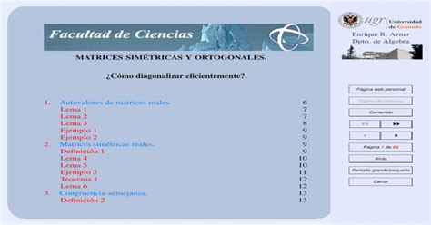 Matrices SimÉtricas Y Ortogonales Home …eaznar Matgeo Apuntes Simetricas Y Ortogonales Pdf