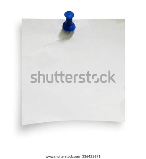Note Papers Push Pins On White Stock Photo 336423671 Shutterstock