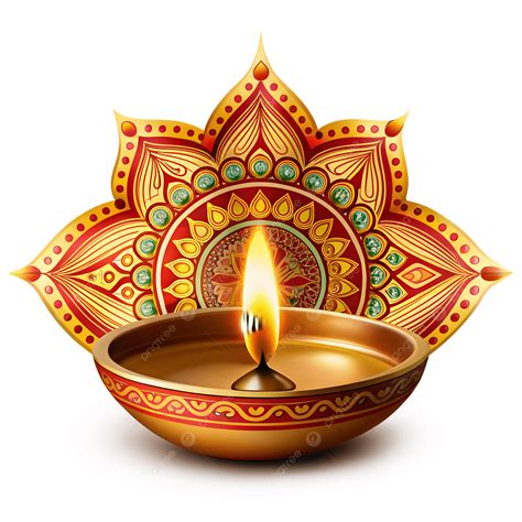Happy Diwali Diya Vector Clipart Kaart Deepak Vrolijke Clipart Kaart