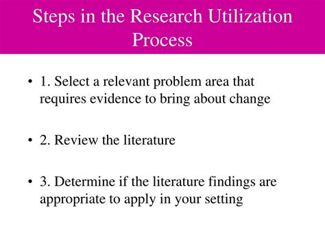 Ppt Research Utilization In Nursing Chapter 21 Powerpoint Presentation Id 3005723