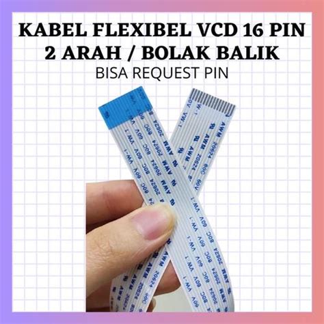 Jual Kabel Flexibel Vcd 16 Pin Jarak 1 Mm 2 Arah Bolak Balik Req