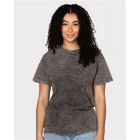 Dyenomite B85014533 Mineral Wash T Shirt Crimson Small