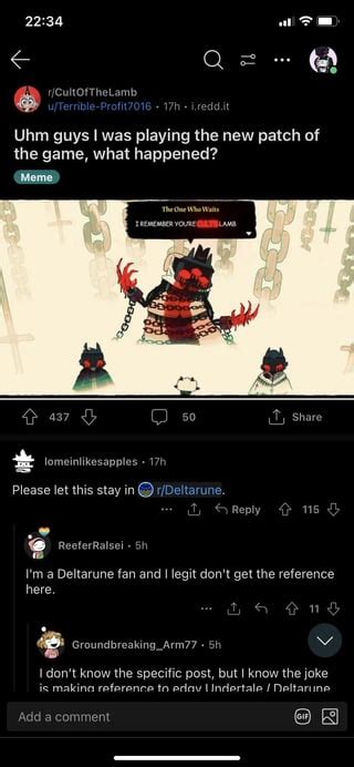 Now Youve Gotten To Cotl Im Disappointed In You Guys R Deltarune