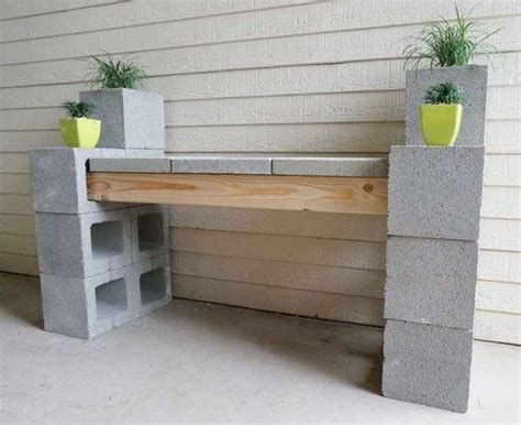 Concrete Block Benches Outdoor Iqlv