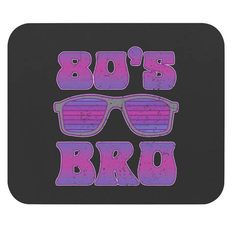 80s Bro Retro Sunglasses 80s Music Theme Party Eighties Mouse Pads Sold