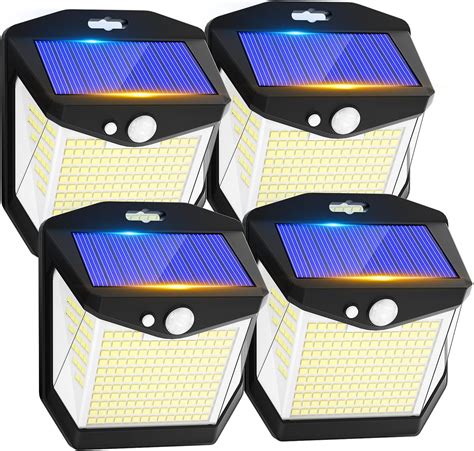 Solar Security Lights Outdoor Garden 238 Led Solar Powered Outside