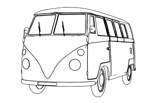 Premium Vector Bus Sketch On White Background Vector