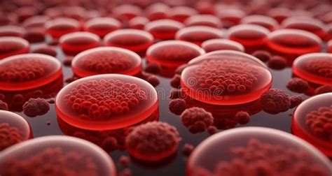 Microscopic View Of Red Blood Cells And Platelets In A Blood Sample