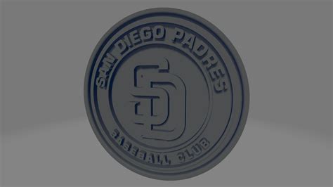 Stl File San Diego Padres Coaster ⚾・3d Print Design To Download・cults