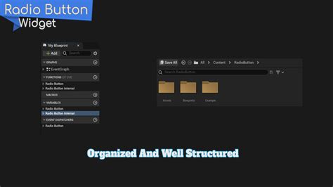 Unreal Engine Radio Button Widget By HashemShepard