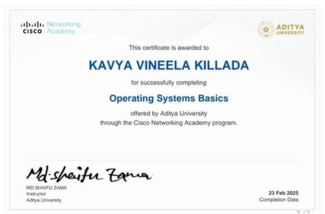 I Am Excited To Share That Ive Completed Operating System Basics Course And Earned