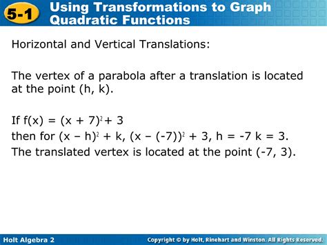 5 1 Quadratic Transformations Ppt 5 1 Quadratic Transformations Ppt
