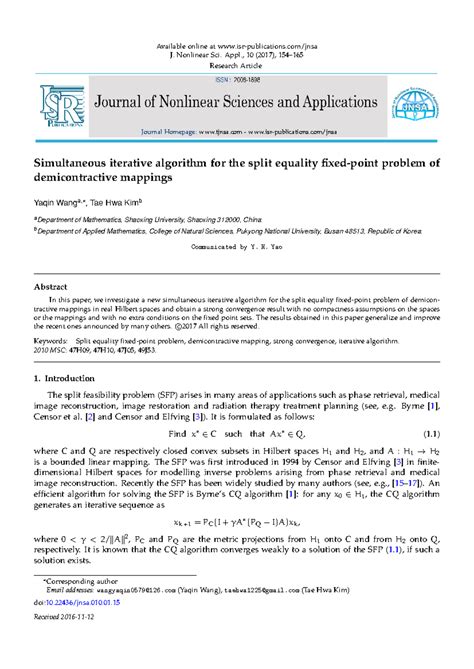 Simultaneous Iterative Algorithm For The Split Equality Fixedpoint