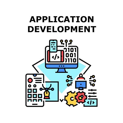 Application Development Vector Color Illustration 10324350 Vector Art