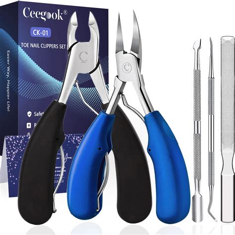 Ceegook Professional Toe Nail Clippers For Thick Nails And Ingrown