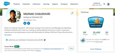 Mainak Chaudhuri On Linkedin Expeditioner Trailblazer Ranger Salesforcecommunity