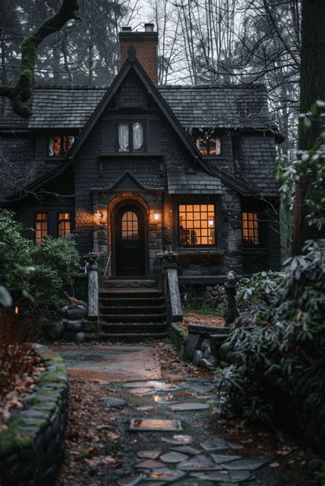 moody cottagecore house | Dark cottagecore house, Dark home decor ...