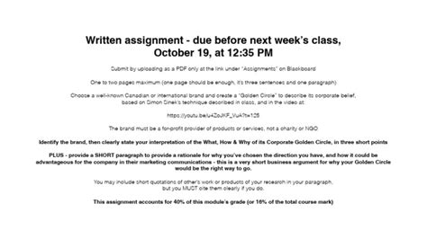 Golden Circle Assignment 0la Pdf