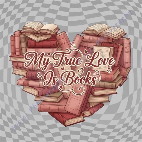My True Love Is Books Png Clipart Knitted Book Heart Illustration
