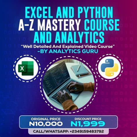Buy Complete Excel Mastery Course And Analytics Combo By Analytic Guru On Selar