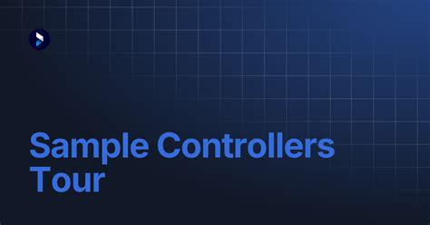 Sample Controllers Tour Newblue Developer Site
