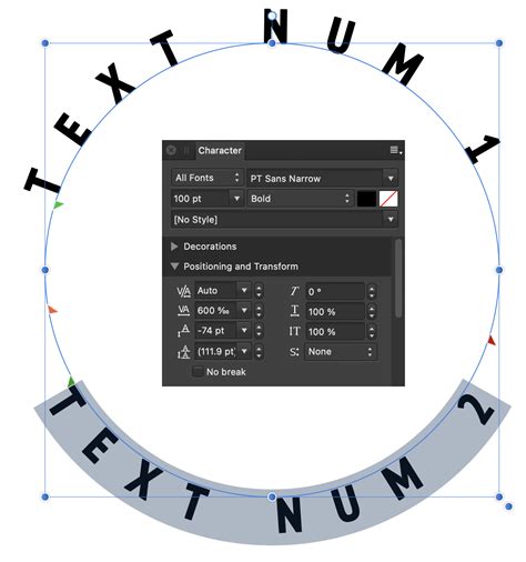 Aligning Split Text Around A Circle On The Same Side Of The Circle Inner Or Outer Desktop