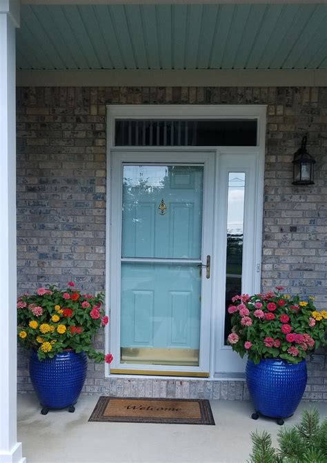 Palladian Blue Door And Ceiling Exterior Paint Colors Palladian Blue