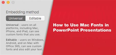 Powerpoint For Mac Embed Font For Master Slide Luafantastic
