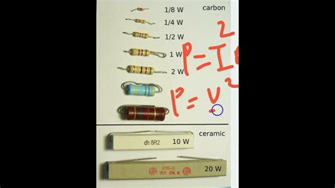 Resistor Sizes And Power Ratings Beginners Guide Youtube