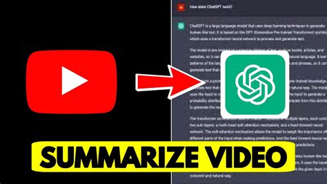 how to summarize youtube video using chatgpt in seconds youtube