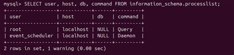 Mysql Show Users How To List All Users In A Mysql Database