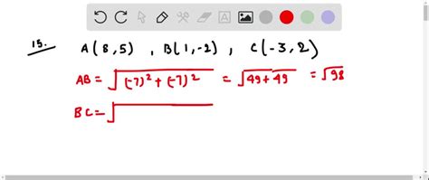 SOLVED Show That The Triangle With Vertices A B And C Is A Right Triangle And Find Its Area