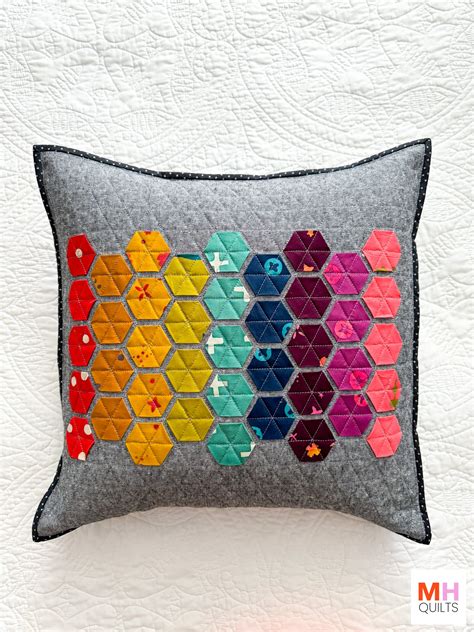 Hexie Pillow Handcrafted Version Modernhandcraft