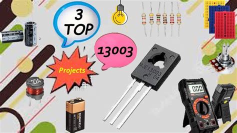 An Assortment Of Electronic Components Including Capacitors Batteries