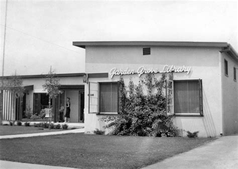 1956 Garden Grove Library Garden Grove Grove Ca History
