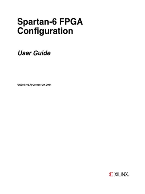 Spartan 6 Fpga Configuration User Guide Pdf Field Programmable