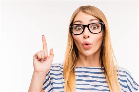 Premium Photo Young Woman With Glasses