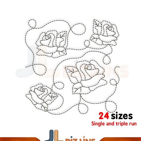 Rose Quilt Pattern Etsy