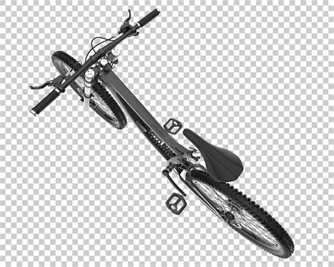 투명 배경에 고립 된 산악 자전거 3d 렌더링 그림 프리미엄 Psd 파일