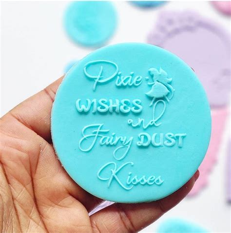 Pixie Wishes Fairy Dust Embosser Cookie Embosser Cupcake Etsy