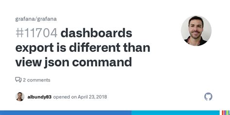 Dashboards Export Is Different Than View Json Command · Issue 11704