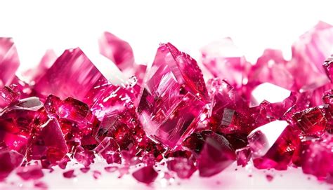 Dynamic Ruby Bursts On White Premium Ai Generated Image