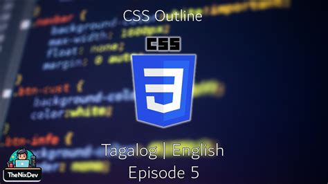 Tagalog Css 3 Tutorial Ep5 Css Outline Youtube
