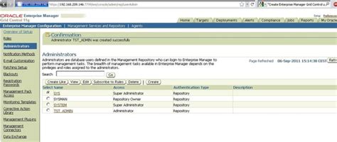 Create Enterprise Manager Grid Control Users