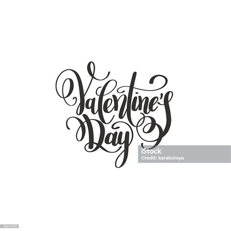 해피 발렌타인 데이 필기 레터링 홀리데이 디자인에 그레트 0명에 대한 스톡 벡터 아트 및 기타 이미지 0명 로맨스 벡터 Istock