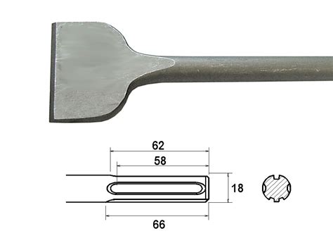 Scaling Chisel Straight X Mm SDS Max FaithfullTools Com