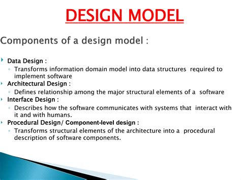 design model and user interface design in software engineering pptx