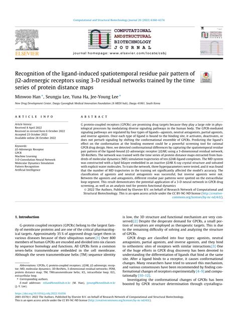 Pdf Recognition Of The Ligand Induced Spatiotemporal Residue Pair