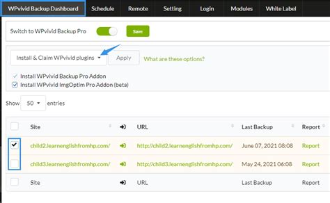 How To Use Wpvivid Backup For Mainwp Extension With Image Optimization